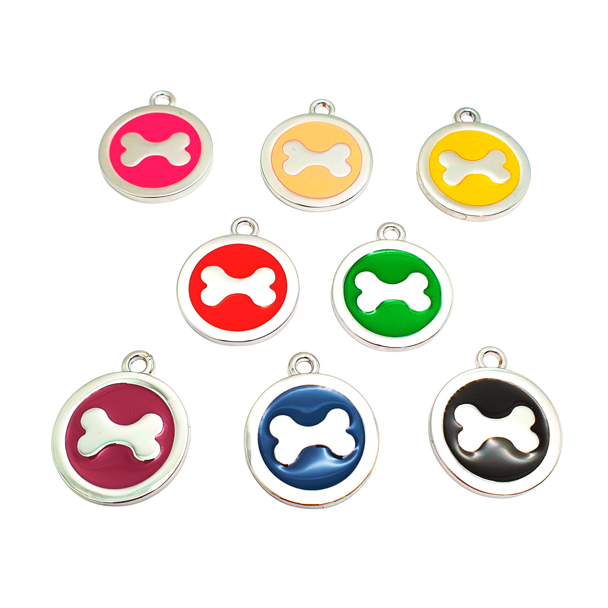 Bone Round Tags Stainless Steel – Tags4Paws